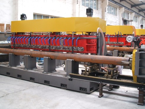 OCTG CNC Pipe Perforating Machine , 22 Spindles Tube Slotting Machine